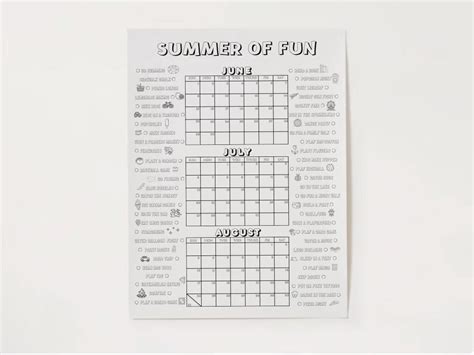 Summer Of Fun Countdown Poster 2025 Etsy