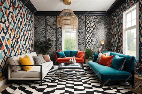 Premium Photo Geometric Patterns In Interior Design