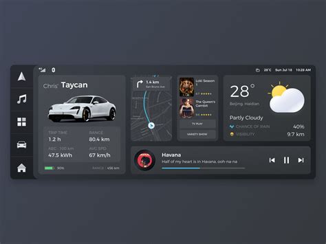 Hmi Design App Interface Design Car Ui Dashboard Design