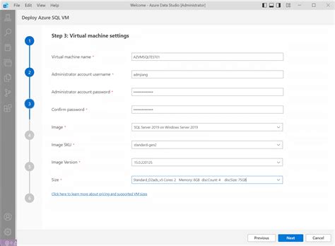Using Azure Data Studio To Deploy A Sql Server Vm On Azure