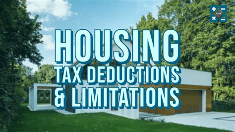 Housing Tax Deductions And Limitations Tldr Accounting
