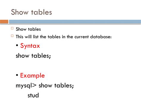 Sql Data Definition Languageddl Command Pptx Databases