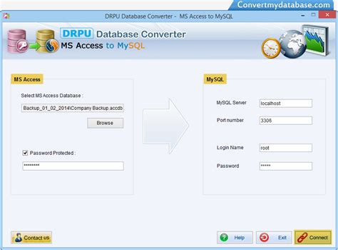 Ms Access To Mysql Database Converter Software Screenshots Database