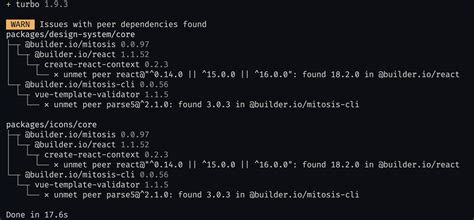 Peer Dependencies Pnpm Warning · Issue 1145 · Builderiomitosis · Github