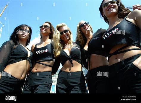 Formula One Motor Racing Monaco Grand Prix Race Some Friendly Monaco Girls Stock Photo Alamy