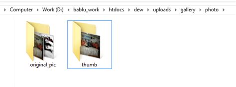 Php Multiple Thumbnail Creation And Saving Images In Different