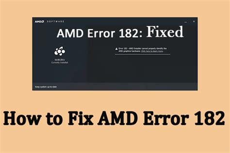 How To Fix AMD Error On Windows Troubleshooting Guide