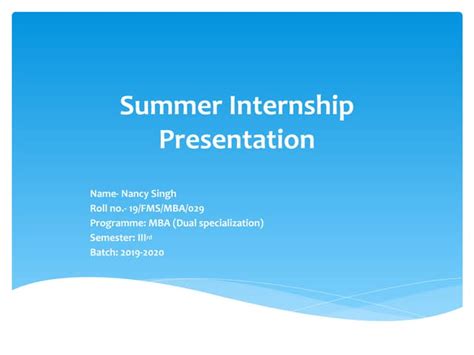 508288340 Summer Internship Presentationpdf