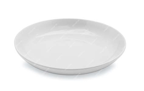 흰색 배경에 고립 된 흰색 도자기 그릇 프리미엄 사진
