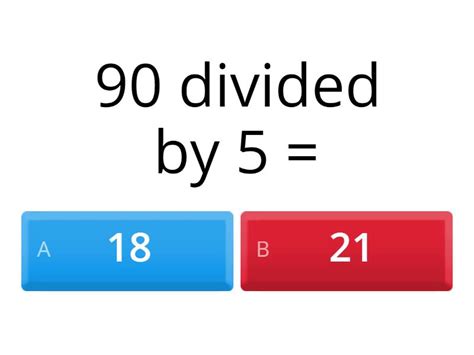 Short Division Equations Quiz