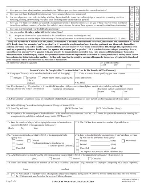 Atf Form 4473 Fill Out Sign Online And Download Fillable Pdf Templateroller