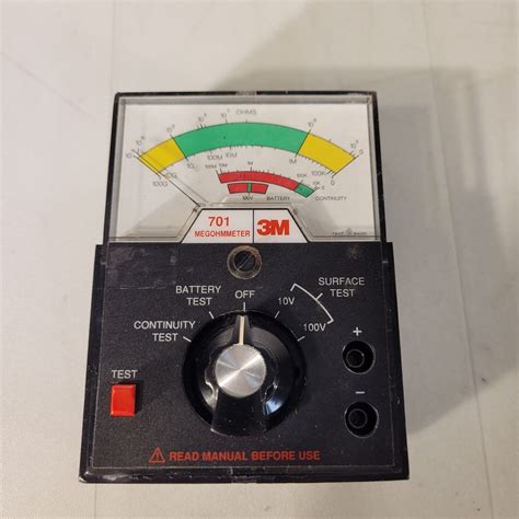 For Parts 3m 701 Megohmmeter Tester For Static Control Surfaces Resi Lab Liquidators Store