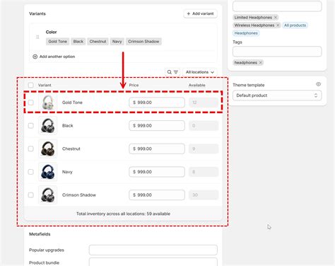 Setup Multiple Images Associated With One Variant Via Metafield Roartheme Premium Shopify