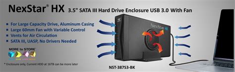 Vantec Nexstar Hx 35 Sata Iii Hard Drive Enclosure Usb 3