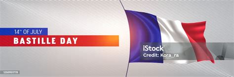 프랑스 해피 바스티유 데이 인사말 카드 배너 벡터 일러스트 14에 대한 스톡 벡터 아트 및 기타 이미지 14 3차원 형태 Bastille Day Istock