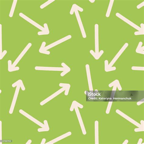 다른 방향의 화살표가 있는 완벽 한 패턴 화살 배경 디자인은 포장지 벽지 직물 문구류 및 디지털 인쇄에 적합합니다 가리키기에 대한 스톡 벡터 아트 및 기타 이미지 Istock