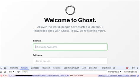 can t login after installation developer help ghost forum