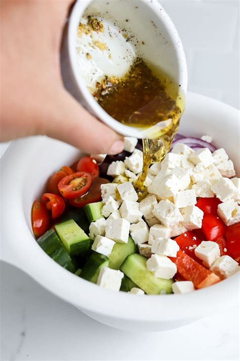 Keto Greek Salad With An Easy Dressing Recipe Basics With Bails