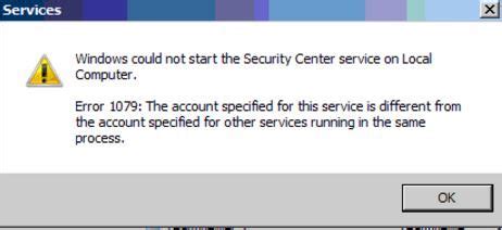 Dynamic Computer Solutions Security Center Service Fails To Start On Server