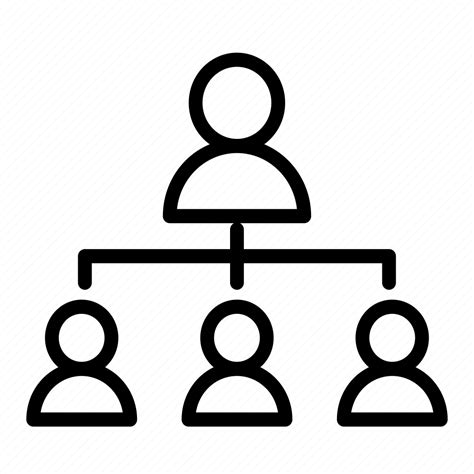 Connection Hierarchy Network Organization Structure Icon Download