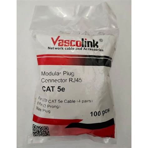 Vascolink Konektor Rj Cat E Pcs Connector Lazada Indonesia