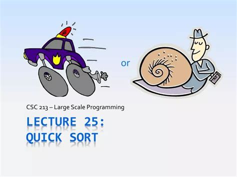 ppt lecture 25 quick sort powerpoint presentation free download