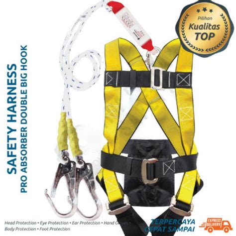 Jual Gosave Full Body Harness Pro Absorber Double Lanyard Big Hook