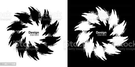 브러쉬 스트로크 그런지 원 프레임 더러운 예술 디자인 요소입니다 손으로 그린 그런 지 브러쉬 낙서 컬렉션입니다 잉크 브러시