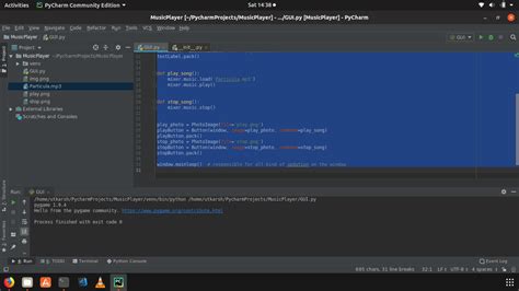 python music player application stack overflow