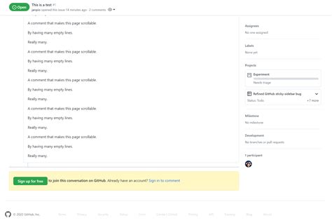 Sticky Sidebar Disappears When Expanding Fields Of New Projects Issue Refined Github