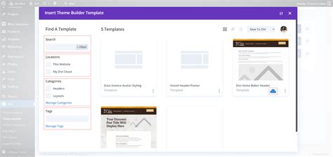 How To Edit A Template In Divis Theme Builder Library