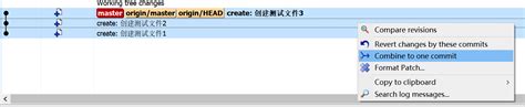 Tortoisegit合并commit 博客