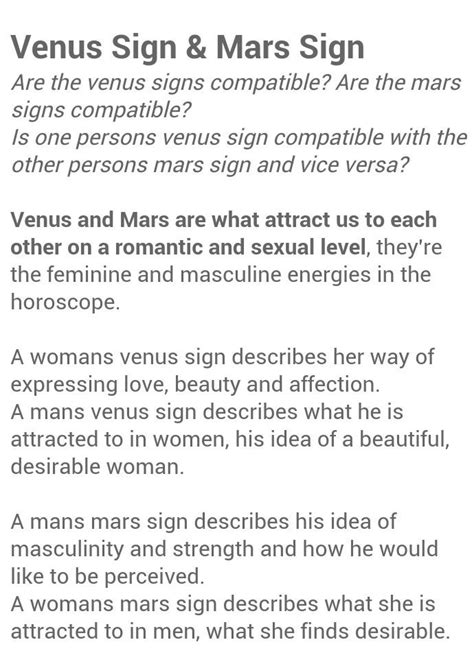 Mars Sign Compatibility Chart Ponasa