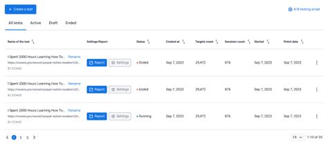 A B Testing Tool Plerdy