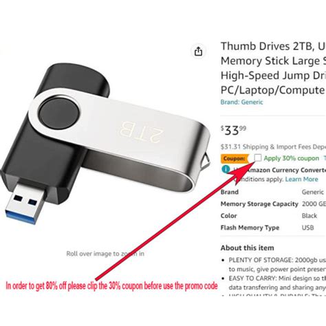 Snagshout Usb Flash Drive 2tb Portable Thumb Drives Usb Memory Stick Large Storage 2000gb Usb