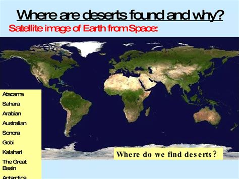 The Types Of Desert Ppt