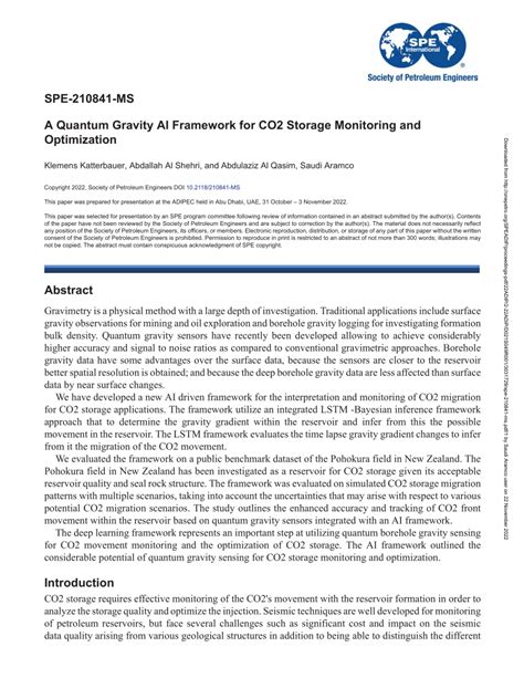 Pdf A Quantum Gravity Ai Framework For Co2 Storage Monitoring And Optimization