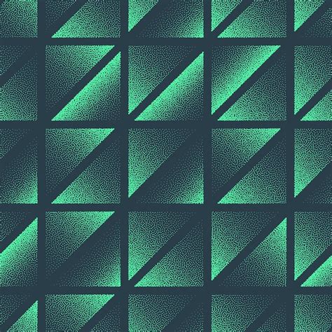 Premium Vector Turquoise Triangular Grid Seamless Pattern Trend Vector Abstract Background