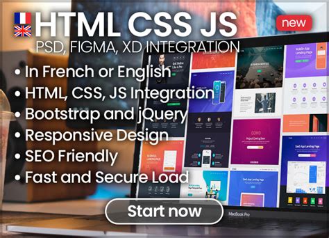 Convert Your Psd And Figma Template Into Html Css And Js By Nassim K Fiverr