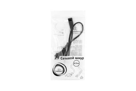 Кабель питания техники Cablexpert Cee 7 16 C7 0 5м Vde 2 Pin 2х0 75 черный Pc 184 Vde 0