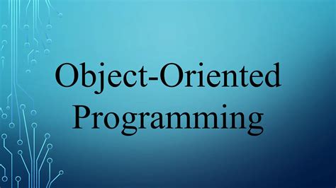 Object Oriented Programming Computer Subjectpptx