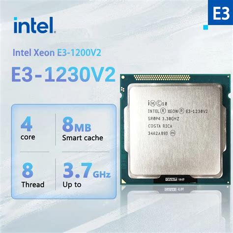 Intel Xeon E3 1230 V2 E3 1230v2 E3 1230 V2 3 3 Ghz Used Quad Core Cpu Processor 8m 69w Lga 1155