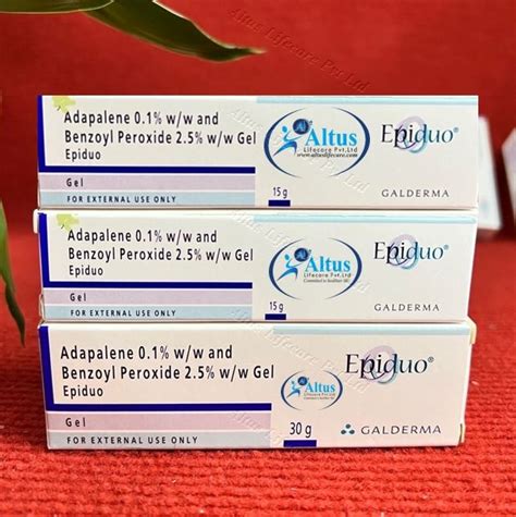 Buy Epiduo Gel Adapalene 0 1 Benzoyl Peroxide 2 5