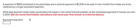 solved a payment stream consists of three payments 2 600