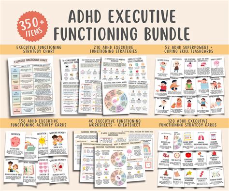 Adhd Executive Functioning Bundle 250 Items Mindspace