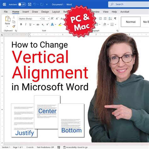 How To Change Vertical Alignment In Microsoft Word PC Mac