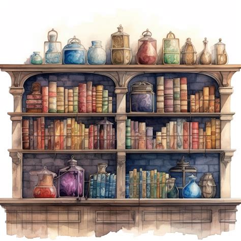There Are Many Books On The Shelves Of This Bookcase Generative Ai
