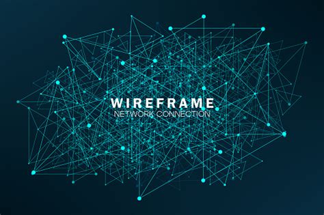 3d 연결 구조 미래 지향적 인 기술 스타일 3차원 형태에 대한 스톡 벡터 아트 및 기타 이미지 3차원 형태 모형 와이어 프레임 모델 Istock