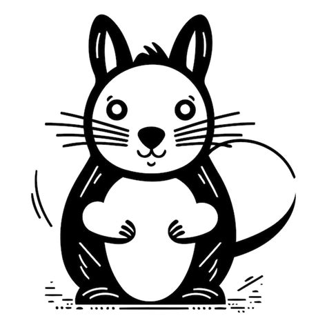 Premium Vector Cute Cartoon Squirrel Vector Illustration Of A Squirrel In A Flat Style