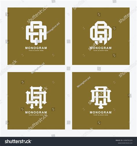 Letters Aq Qa Monogram Template Logo Stock Vector Royalty Free Shutterstock